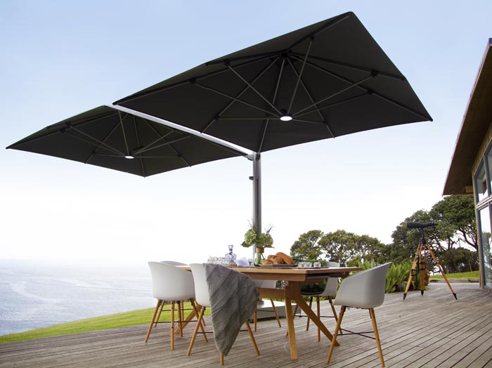 ShadowSpec Unity Cantilever Umbrella w/ Square Canopy | Peaceful Patios